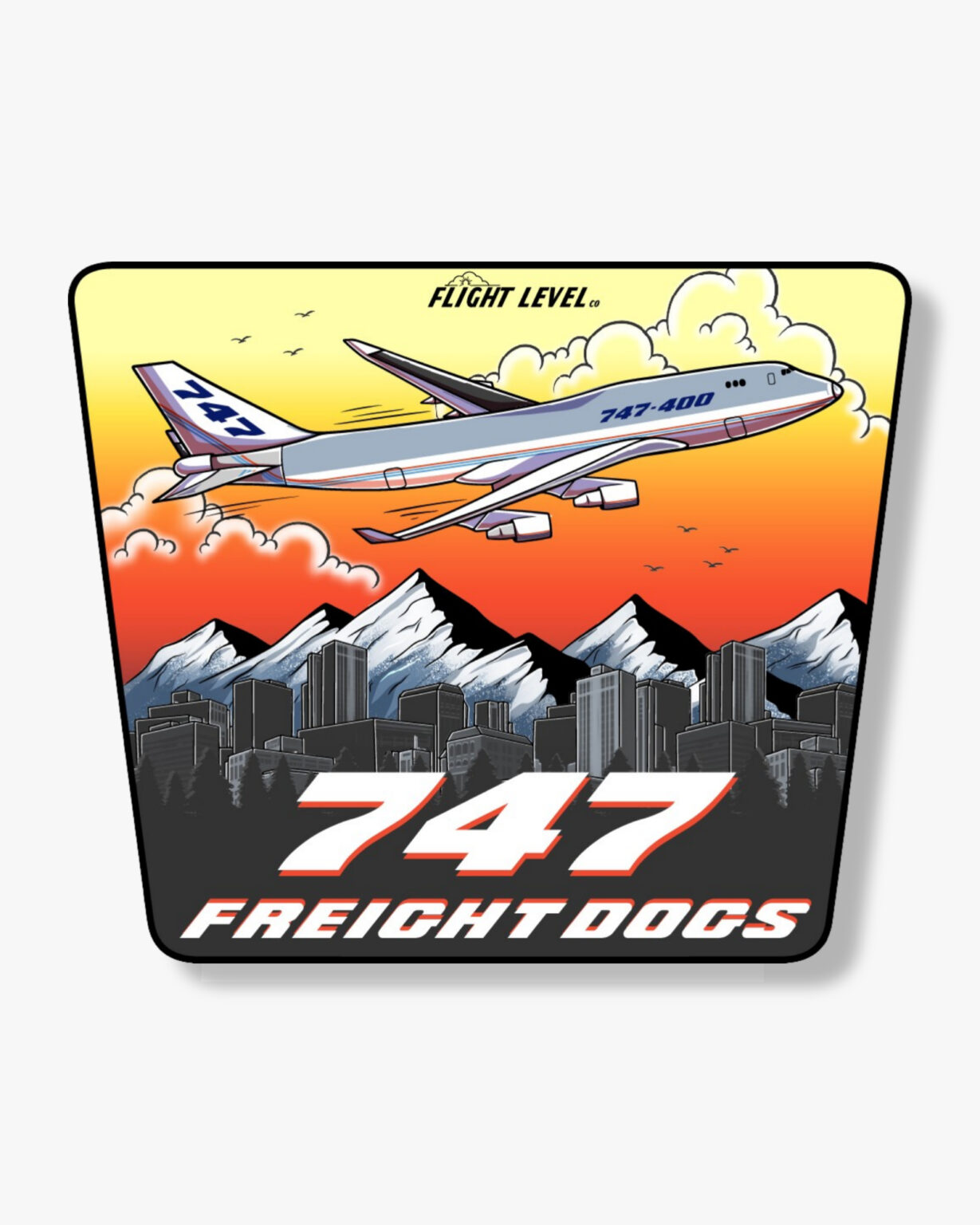 747 FREIGHT DOGS STICKER – Flight Level Co